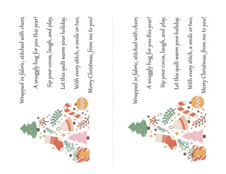 Holiday Gift Card Poems – Patchwork Posse