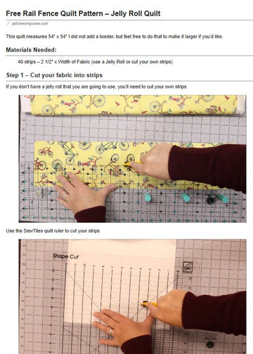 Rail Fence Quilt Pattern - pdf tutorial – Patchwork Posse