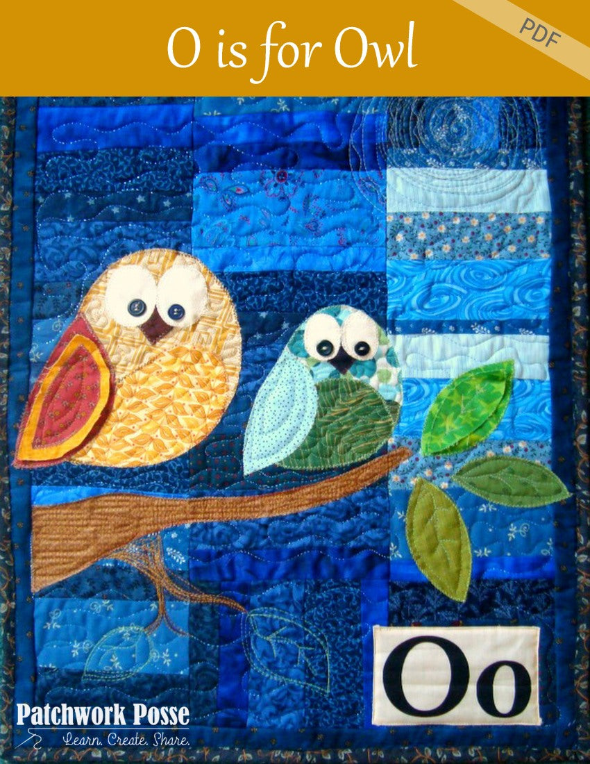 'O' is for Owl Wallhanging – Patchwork Posse