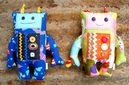 Robots Pattern – Patchwork Posse